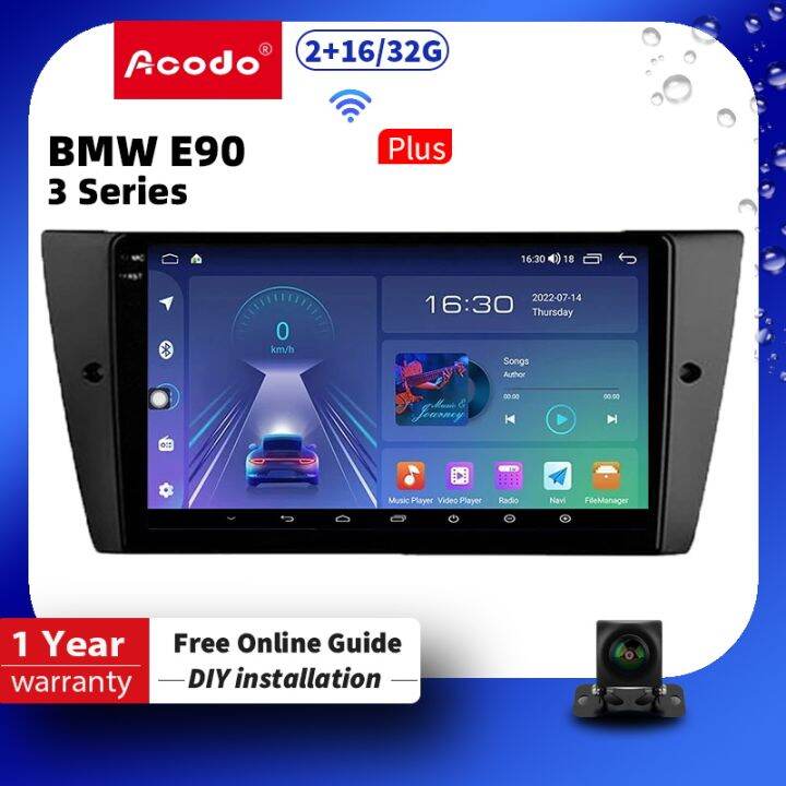 Acodo Android 12 9inch 2DIN Car Radio for BMW 3 Series E90 Car Video ...