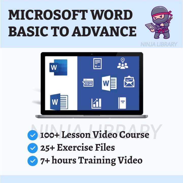 [Video Course] Microsoft Word Course - Basic To Advanced Training Class - | Excel Class | Excel ...