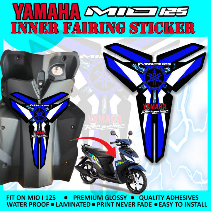 YAMAHA MIO i 125 INNER FAIRING STICKER / MIO i 125 BODY STICKER / MIO i ...