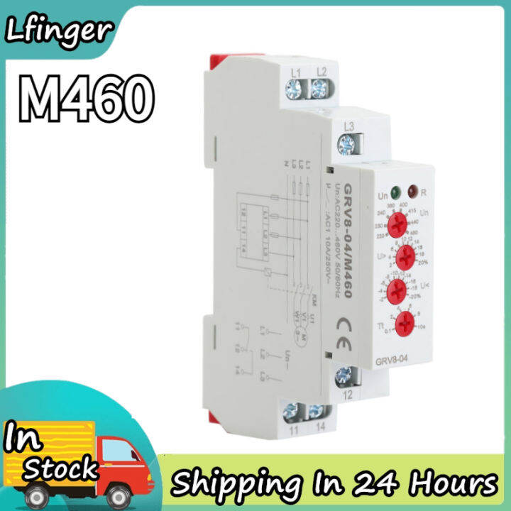 GRV8-04 3-Phase Voltage Monitoring Relay Phase Sequence Phase Failure Protection M460 | Lazada PH
