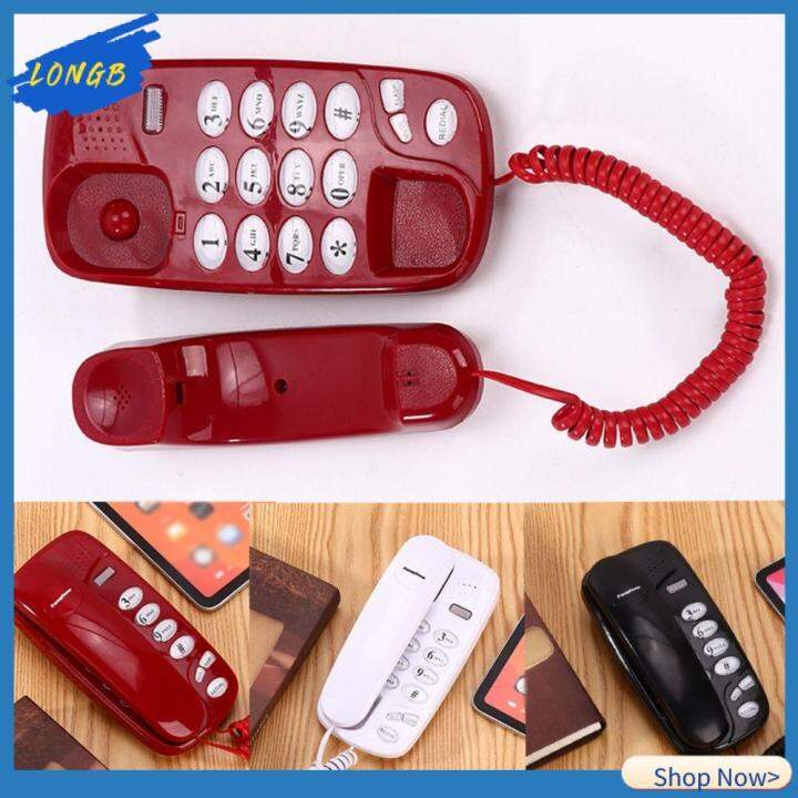 LONGB Landline Corded Phone Large Button Wall Mountable House Phones ...