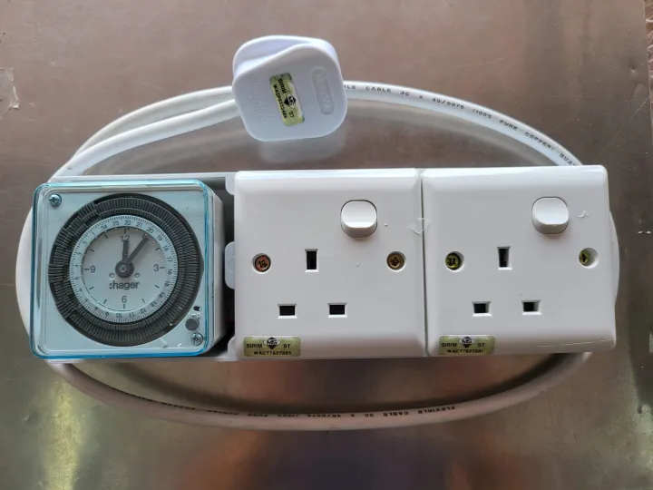 HAGER EH711 24Hour Timer Switch / Time Switch (Analogue) [Ready Stock ...