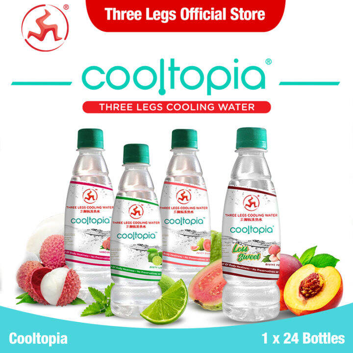 Three Legs Cooling Water Cooltopia - Lychee - Lime - Peach Less Sweet ...