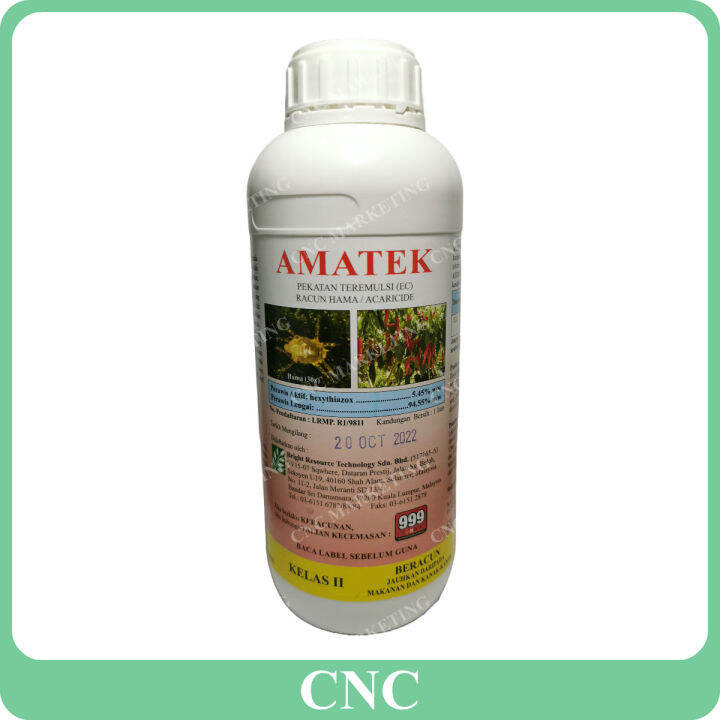 1L Amatek Hexythiazox 5.45% Racun Hama Larva Hamama Cili Terung Miticides 10A | Lazada