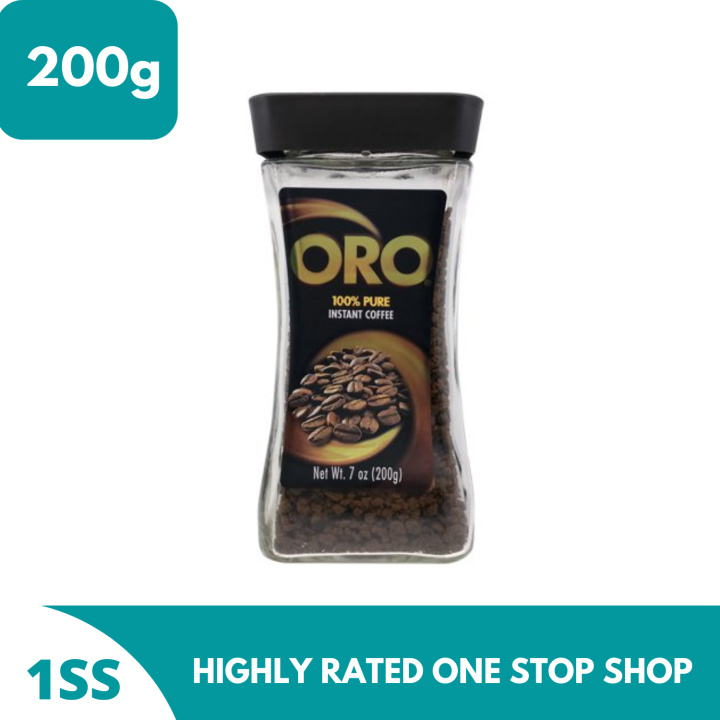Oro 100% Pure Instant Coffee 7oz | Lazada PH