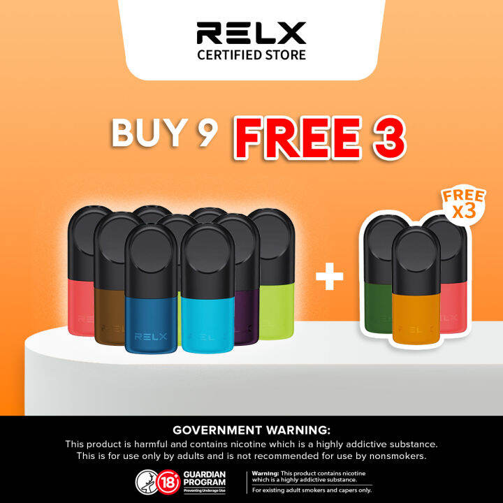 [Buy 9 Get 3 Free] RELX Infinity Pods | Lazada PH