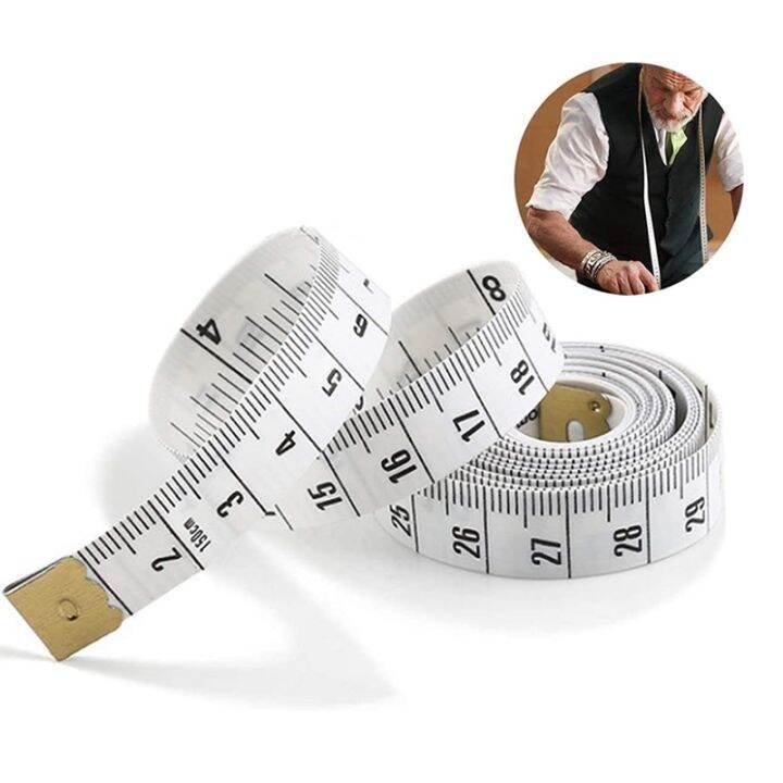 1.5/2M Double-sided Soft Retractable Ruler Measure for Sewing Body ...