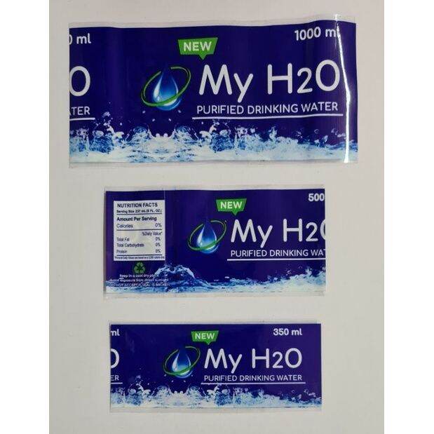 ☂MY H2O GENERIC SHRINKABLE PET BOTTLE LABEL | Lazada PH
