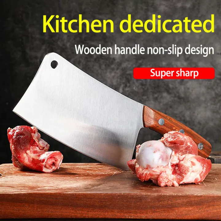 Kitchen cleaver Cleaver Utensil wooden handle | Lazada PH