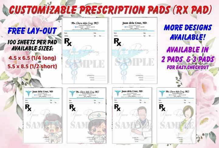 Personalized RX PAD (Prescription Pad) | Lazada PH