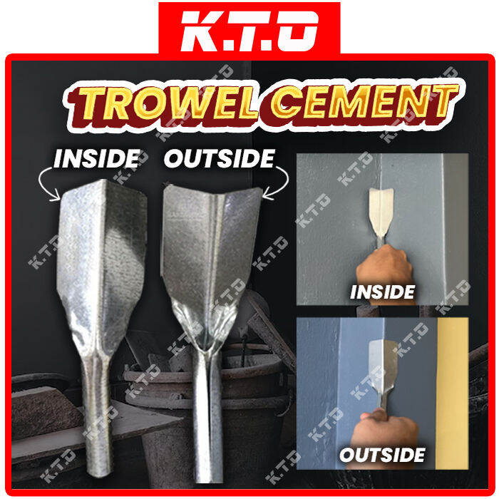 6" INCH INSIDE OUTSIDE ANGLE CORNER TROWEL CEMENT PLASTER / Sudu Simen ...