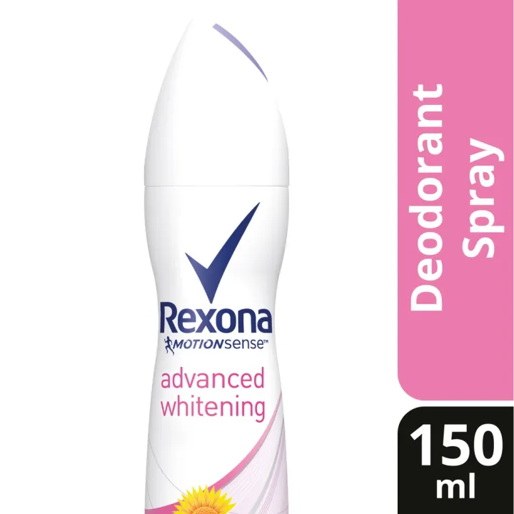 Rexona Women's Spray Deodorant - Advance Whitening 150ml | Lazada
