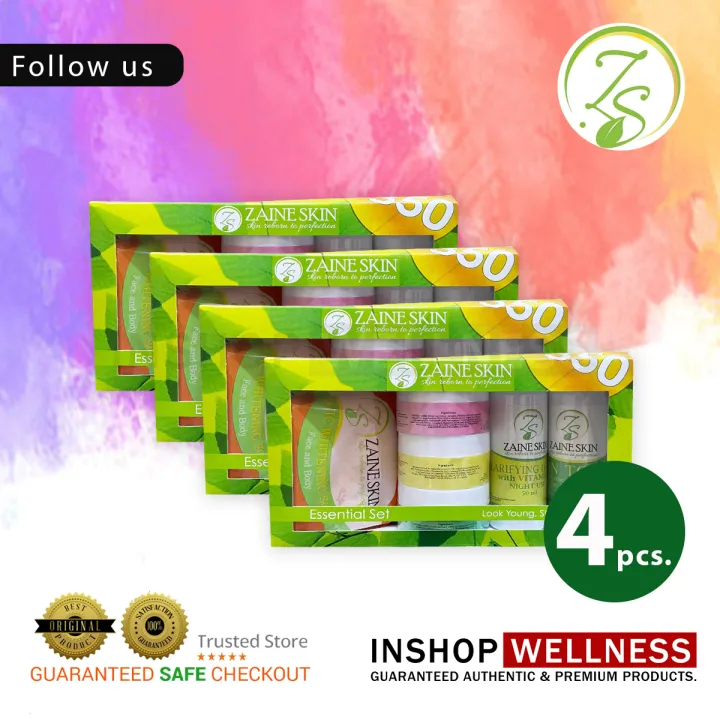 Zaine Skin Essential Regular Set - (Set of 4) Like Skin Rejuvenating ...