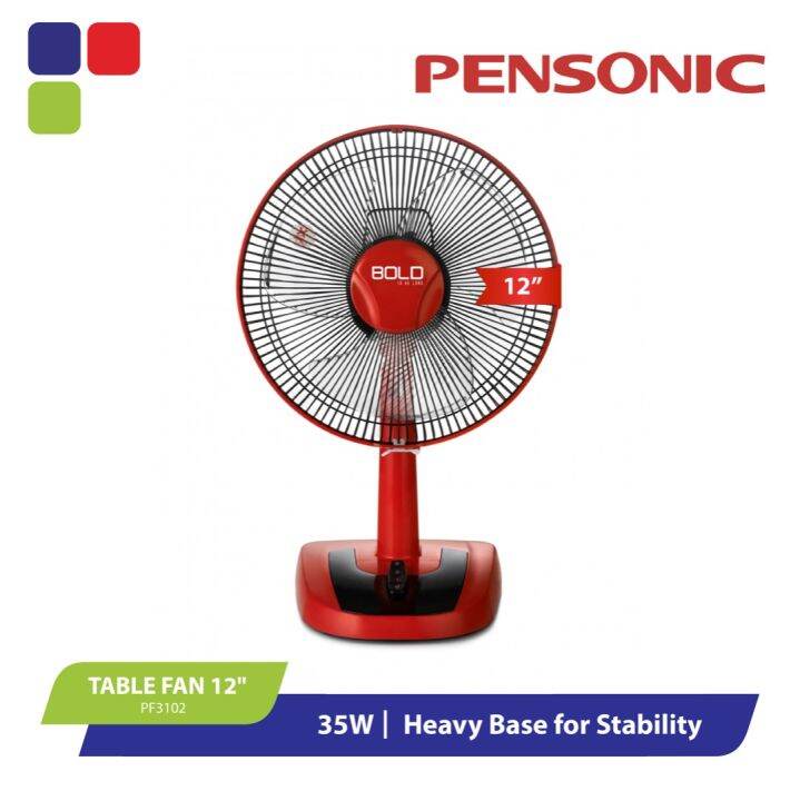 PENSONIC TABLE FAN 12" (BOLD RED) PF3102 | Lazada