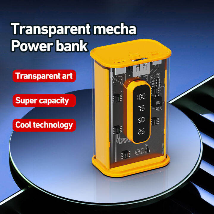 10000mAh Transparent Mini Powerbank 22.5W Super Fast Charging Cyberpunk ...