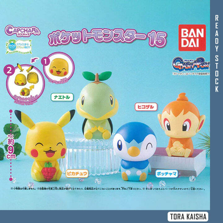 [BANDAI] Pokemon Capchara Vol 15 Capsule Toy Figure Pikachu Piplup | Lazada