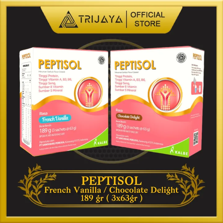 PEPTISOL VANILLA / CHOCOLATE / VANILA / COKLAT 189 GR - SUSU TINGGI ...