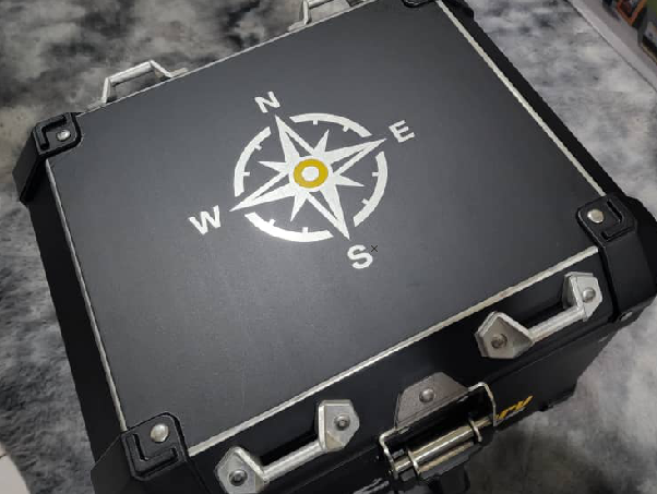 Compass sticker for bikes/car top side box | Lazada