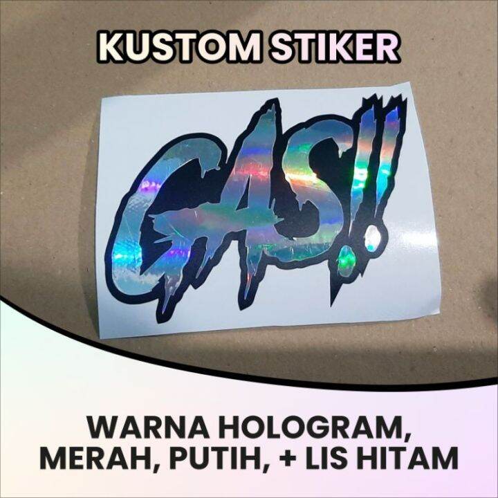 STIKER TANGKI MOTOR GAS!! | STIKER GAS | Lazada Indonesia