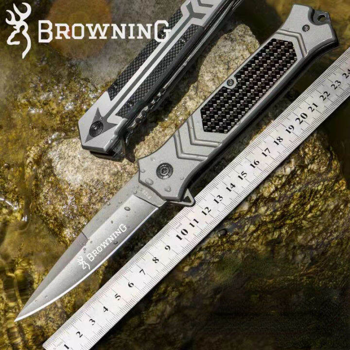 Browning มีดพับ/มีดพับพกพา/มีดพับเล็ก/มีดพับสแตนเลส Steel Folding Knife High Hardness Outdoor ...