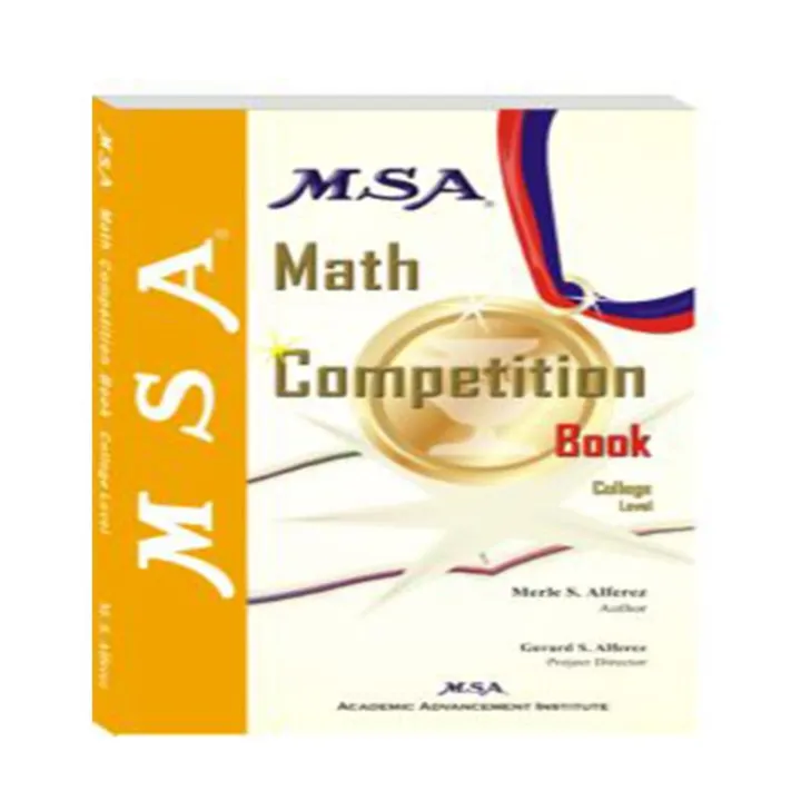 MSA MATH COMPETITION BOOK COLLEGE LEVEL | Lazada PH
