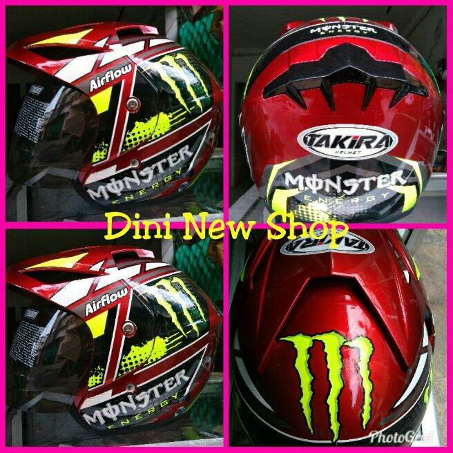 HELM TAKIRA MONTER LIS STABILO | Lazada Indonesia