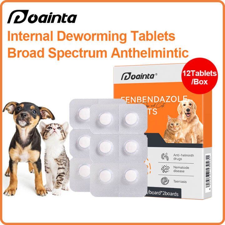 PUAINTA Deworm Tablet for Dogs and Cats Droad-Spectrum Athelmintics ...