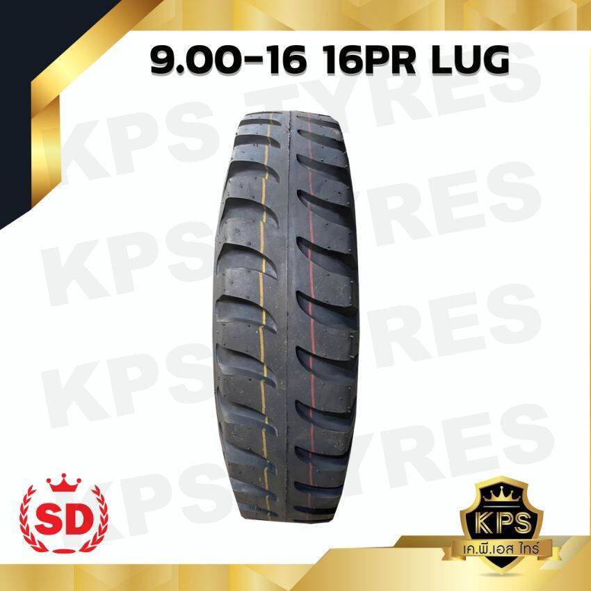 9.00-16 16PR TT ดอกหลัง ยี่ห้อ SD รุ่น U-LUG ยางรถไถ | Lazada.co.th