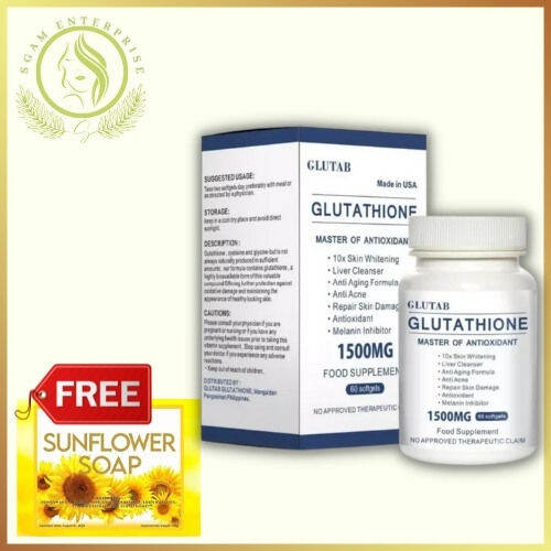 FDA+ORIGINAL) GLUTAB GLUTATHIONE +COLLAGEN 1500MG /100% EFFECTIVE MADE ...