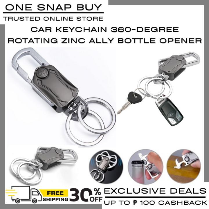 Fidget Keychain 360-degree Rotating Keyring Zinc Ally Car Motorcycle ...