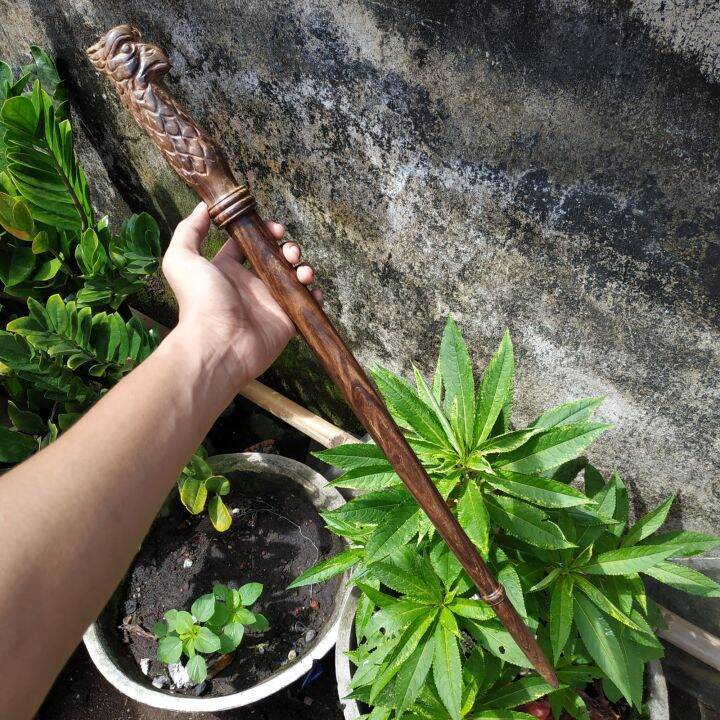 Tongkat Komando Kayu Kalimosodo Ukir Garuda RD11 | Lazada Indonesia