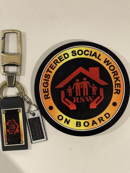 IdYourCar! RSW - Registered Social Worker Emblem, Keyholder & Shirt | Lazada PH