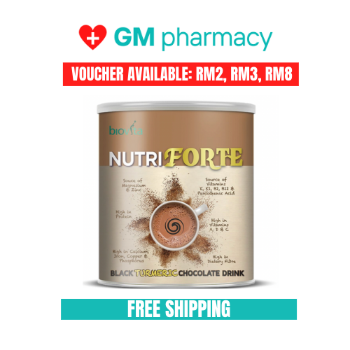 [FREE SHIPPING]Biovita Nutri Forte Black Turmeric Chocolate Drink 800g ...