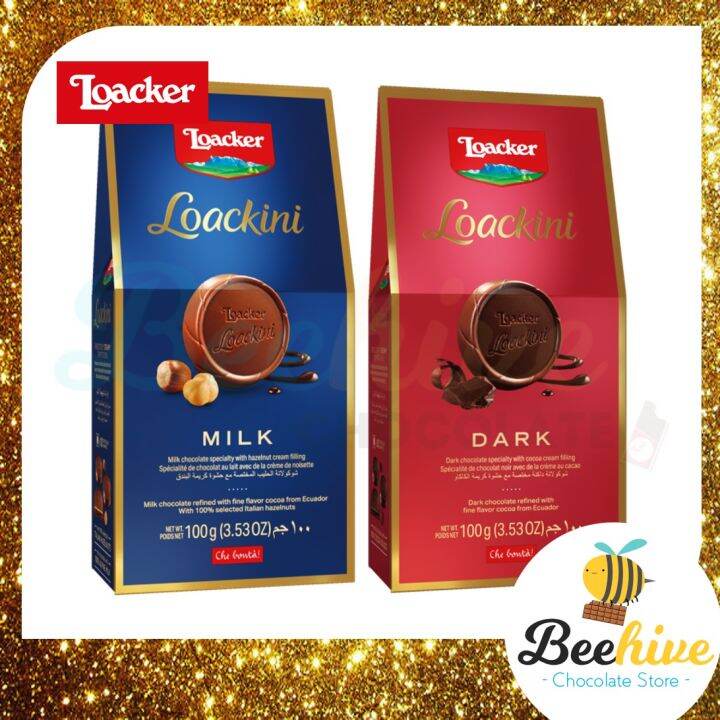 Loacker Loackini Milk / Dark Chocolate Praline Wafer 100g | Lazada