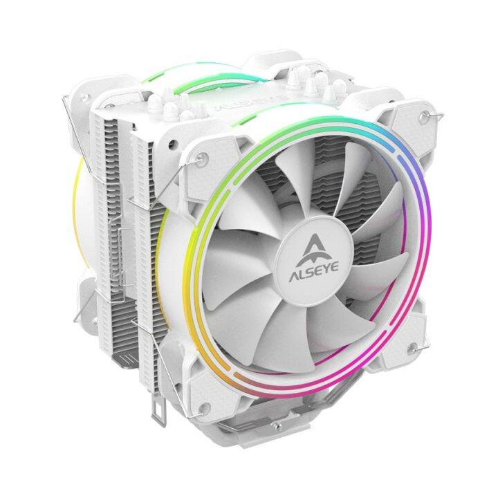 Fan processor gaming alseye Intel Amd lga 6 heat pipe 2 fan 120mm rgb ...