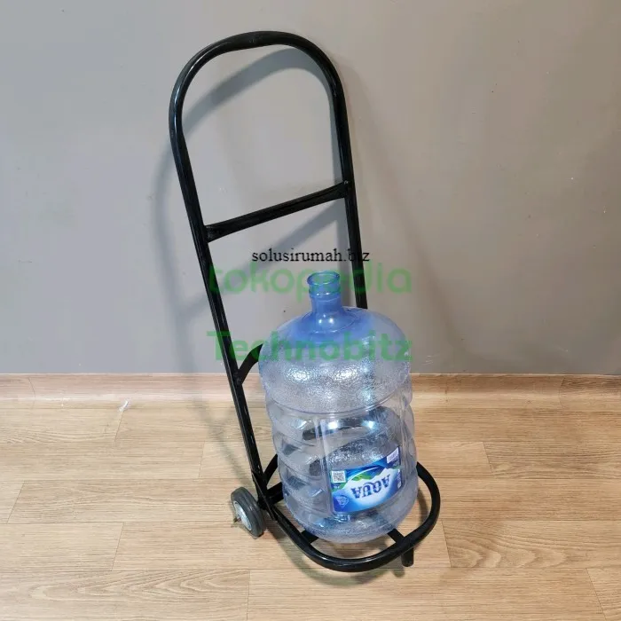 Alat Dorong gledekan aqua Gerobak Besi 50KG UBawa Galon Gas Troley LPG ...