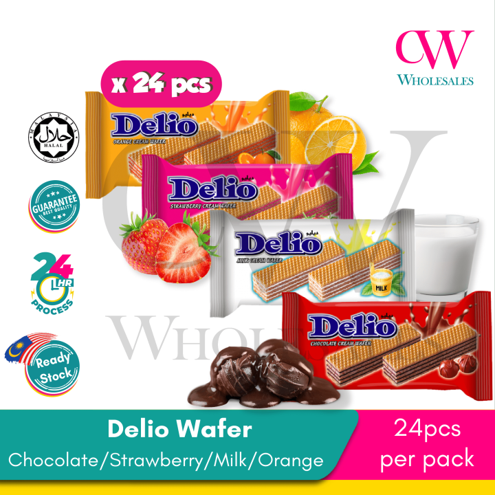 Delio Wafer Delio Chocolate Cream Wafer 16g x 24pcs 16g X 12pcs | Lazada