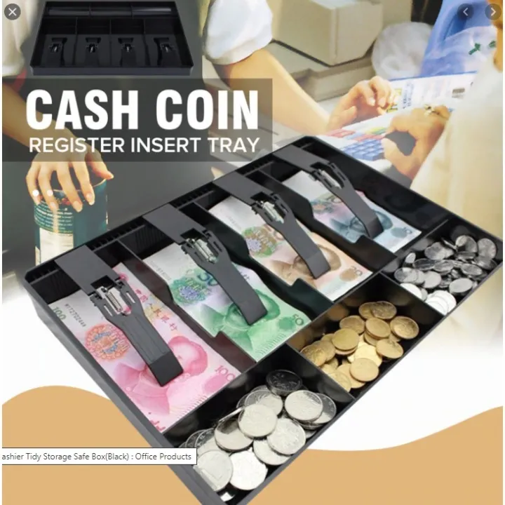 4 and 5 Grids Money Cash Coin Register Insert Tray Cashier Drawer ...
