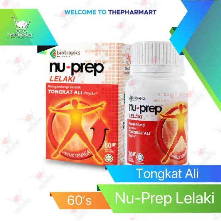 Nu-Prep NuPrep Lelaki 100 Tongkat Ali (60 Capsules) EXP 012025 | Lazada