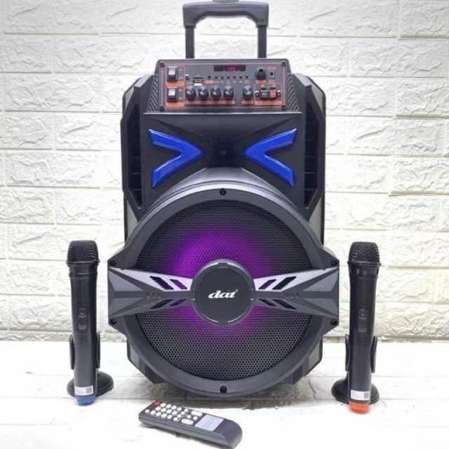 Speaker Bluetooth Portable 12 Inch DAT DT 1216 Eco Free 2 Mic Wireless ...