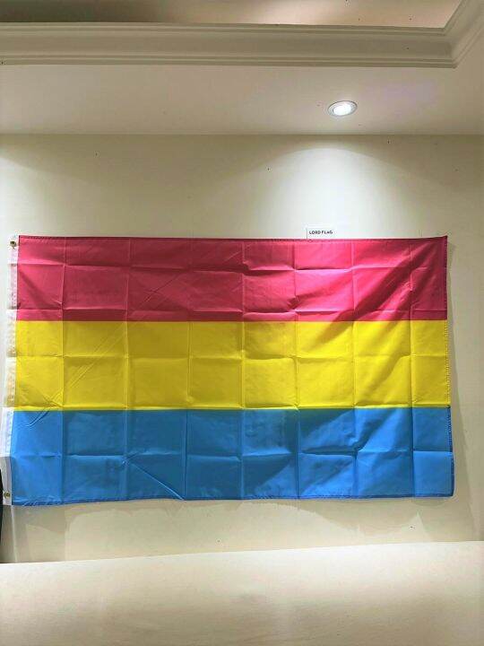 Free shipping LGBT pride Pan pansexual pride Flag 90x150cm Omnisexual rainbow Banner For ...