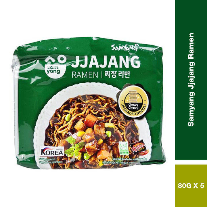 【Halal】Korea Samyang Ramen Jjajang Instant Noodles (80G*5's) | Lazada