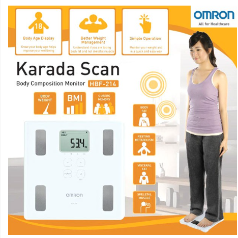 Body fat scale Karada Scan Body Composition Monitor ghing Scale HBF214 ...