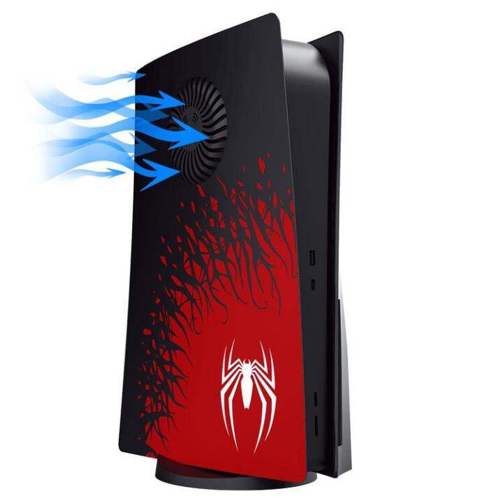 PS5 Spider Design อุปกรณ์เสริมฝาครอบกันฝุ่น PS5 คอนโซลเชลล์แผงกันกระแทก ...