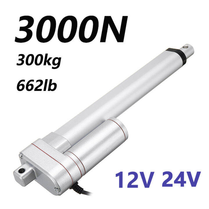 DC 12V 24V 3000N Electric Linear Actuator Linear Motor Moving Distance ...