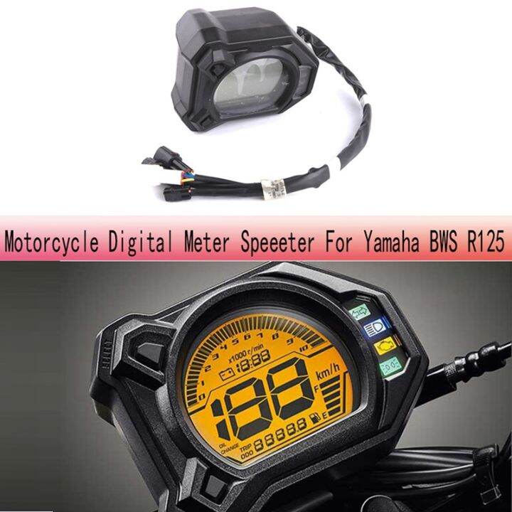 Motorcycle Digital Meter Speedometer Tachometer Assy for Yamaha BWS R125 | Lazada PH