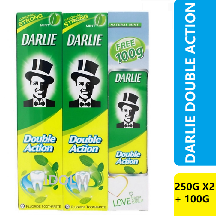 Darlie Double Action Toothpaste (250gx2 + 100g) | Lazada Singapore