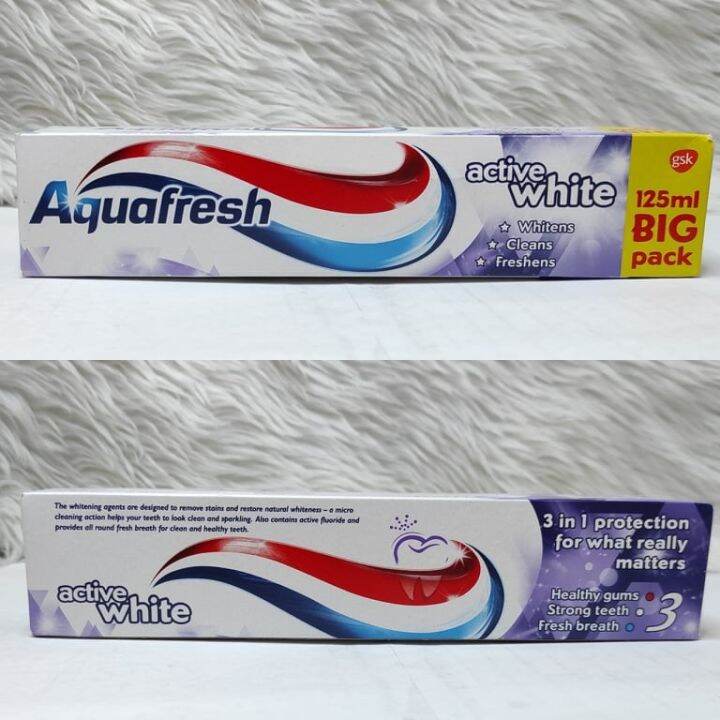 Aquafresh Active White 125ml Big Pack | Lazada PH