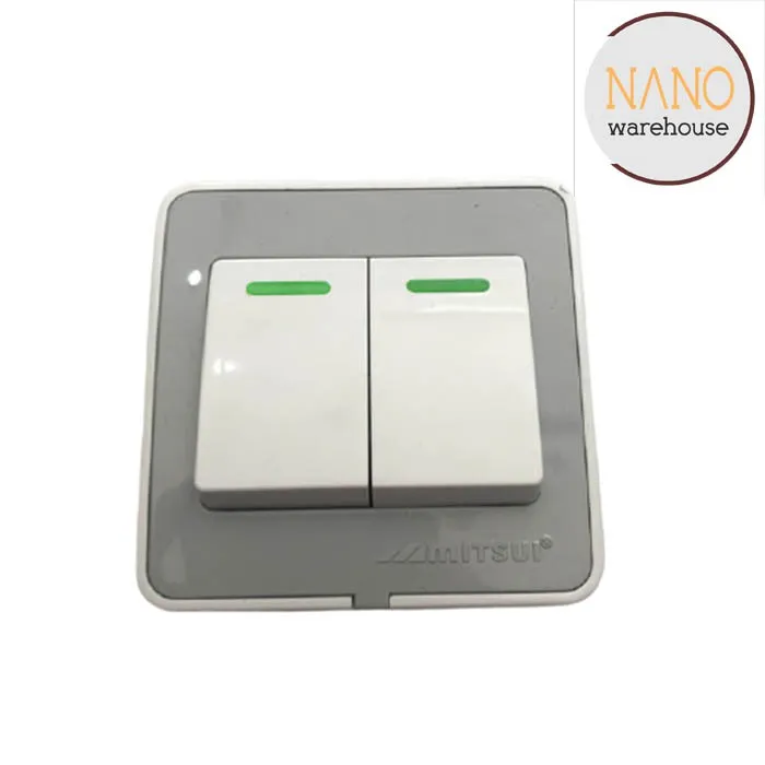MITSUI Saklar Seri Double OB Helios Model Petak Tahu Timbul | Lazada ...