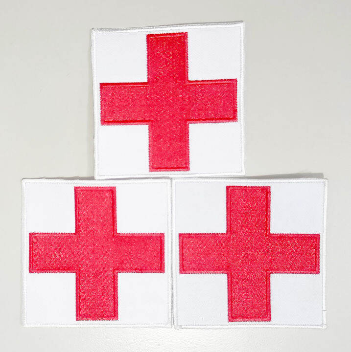 RED CROSS PATCH (WHITE BACKGROUND) WITH VELCRO, WITHOUT VELCRO | Lazada PH